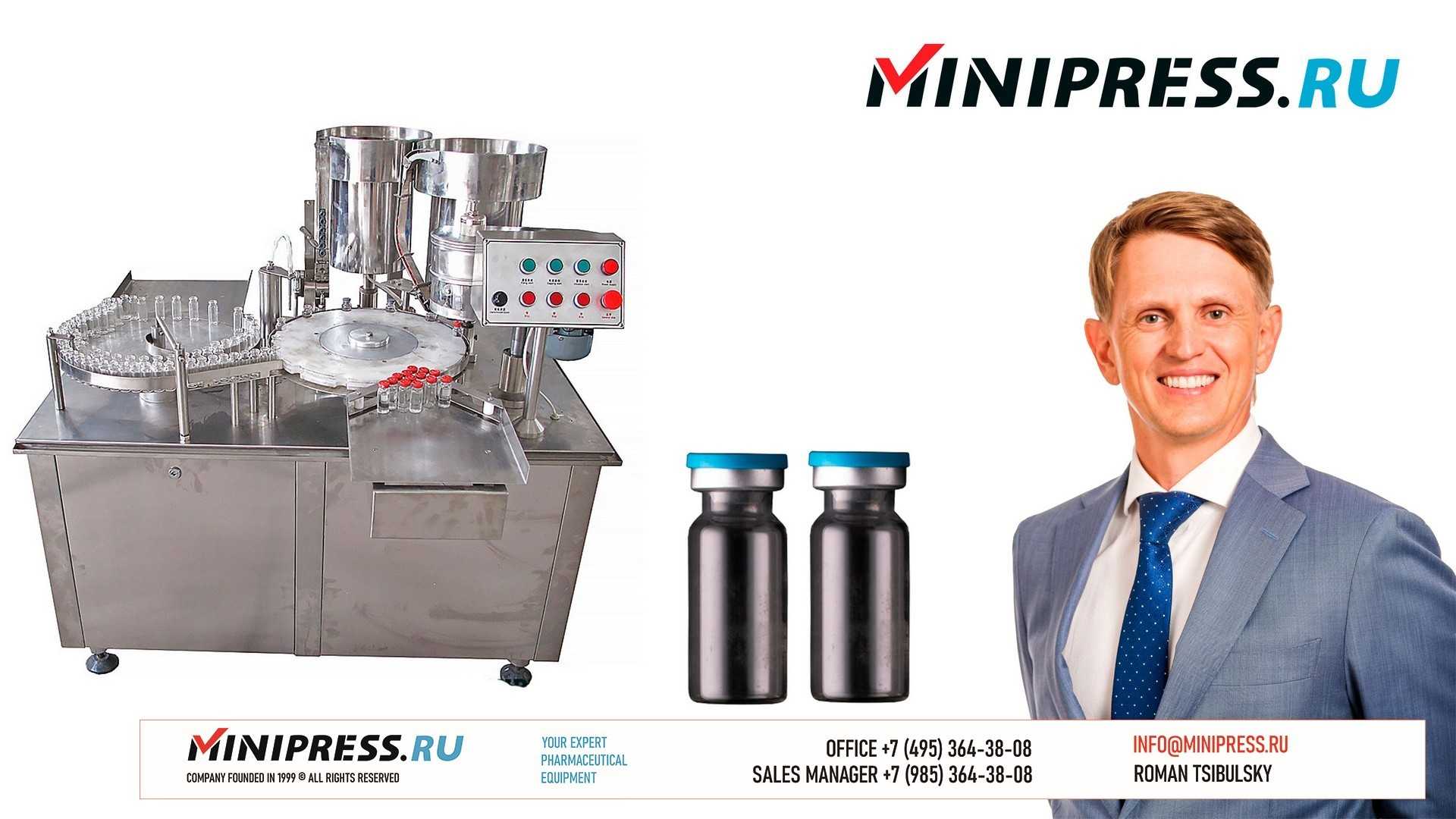 PENICILLIN VIAL FILLING AND CAPPING MACHINE XL-10 | www.Minipress.ru ...